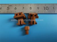 China PI Vespel Parts Dark Brown Bearings With Thread Inserts for sale