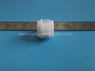 China Flexible PTFE Tube Connector Customized White PTFE Pipe Fittings for sale