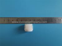 China Flexible PTFE Tube Connector Customized White PTFE Pipe Fittings for sale