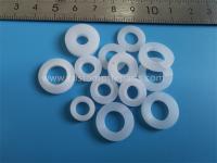 China White Nylon Machined Parts , Flat Nylon Washer PA66 PA6 for sale