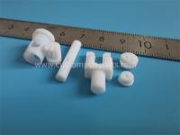 China Burr Free PTFE Machined Parts RF Connector Glue Hole for sale