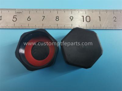 China Black ABS Plastic Hex Nut Caps Low Temperature Resistance for sale