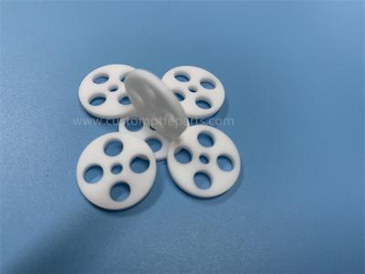 China Custom CNC Machining Plastic Parts PTFE porous insulator  Insulators for sale