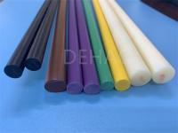 China Green PTFE Solid Round Bar , Chemical Industry PTFE Bar Stock for sale