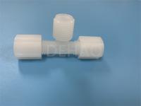 China PTFE Union Tee Ball Valve Elbow Hydraulic PFA Card Sleeve Nut for sale