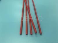 China Red PTFE Extruded Rod , Temperature Resistance Glass Filled PTFE Rod for sale