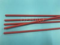 China Red PTFE Extruded Rod , Temperature Resistance Glass Filled PTFE Rod for sale