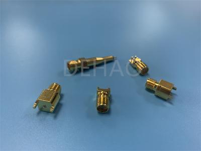 China SMA 2.92 RF Coaxial Connector Gold Plated Custom PTFE Parts PTFE Insulator for sale