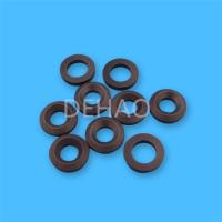 China Carbon Fiber Filled PTFE Machined Parts Plastic Seal Cylinder Gaskets Ring for sale
