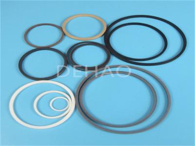 China Carbon Fiber Filled PTFE Machined Parts Plastic Seal Cylinder Gaskets Ring for sale
