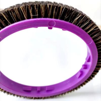 China Hardness Natural Hog Hair Knitting Spare Part Brushes Monfort / Bruckner Wheel for sale