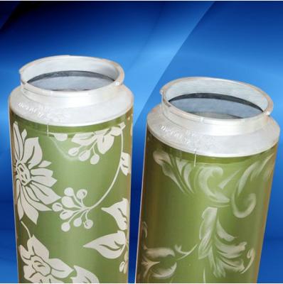 China 125 165 195 Mesh Rotary Screen Printing High Tough Tensile Conglutination Ni Nickel Roller for sale