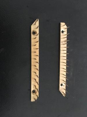China Stenter Machine Parts Pin Plate Steel Textile Pin Pinbar Strip Pin For Textile Machine Parts for sale