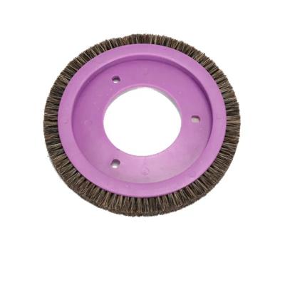 China Plastic Brushe Wheel MONFORTS LK ARTOS Stenter Brushes Bristle Hair Brushes Textile Finishing Machinery Parts for sale