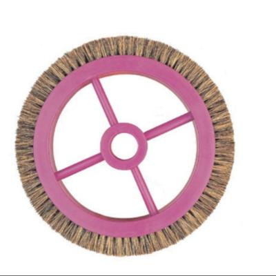 China Monforts Chengfu Artos Bruckner LK Textiles Machine Parts Pure Bristle Stenter Brushes Wheel for sale