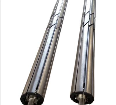 China Aluminium Alloy Moving Sheet Flattening Roll Anti Wrinkle Cylinder Textile Machinery Parts Expanding for sale