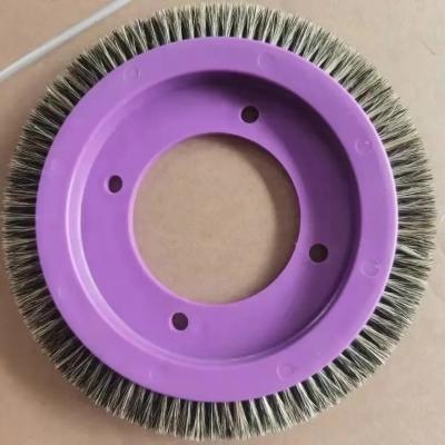China Fabric Polishing /Cleaning Knitting Machine Wheel Brush PP & Pig Hair for sale