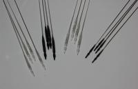 China Single Headed Inject Molding Jacquard Heald Wires for sale