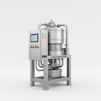 China 10000L/H Automatic Self-Cleaning Disc Stack Separator Centrifuge with PLC Control 380V 7.5kW Sludge Discharge System for sale