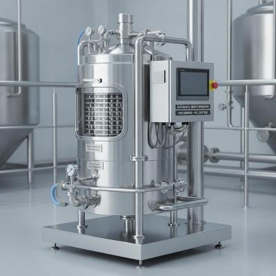 China Automatic Self-Cleaning Disc Stack Beer Separator PLC-Controlled Yeast Removal Polishing Centrifuge for sale