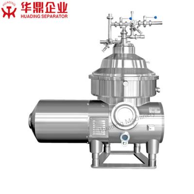 China Coconut Water Purification Disc Centrifuge  Yeast Centrifugal Separator With 5.5-37KW Motor Power And SUS304/316L Material for sale
