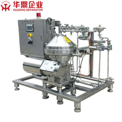 China Cold Wort Clarifying Yeast Centrifugal Separator Auto Separation With PLC And HMI for sale