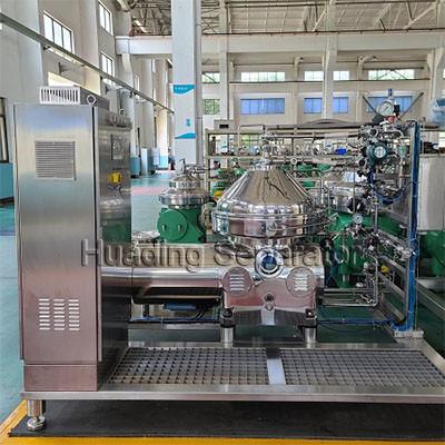 China 5000L / H SS Disc Separator Beverage Clarifier Food Grade Fruit Juice for sale