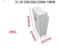 China 51.2V Lithium Battery Pack with Smart LCD Configuration for Homes for sale