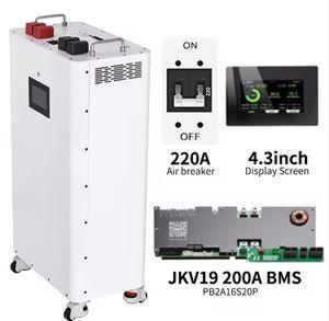 China Pl Stock DIY Battery Box 48V 16s 280ah Lithium Battery Box Case Jk 200A V19 BMS Case for Power Backup DIY Kit for sale