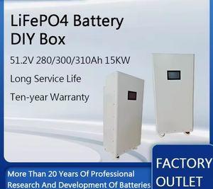 China LiFePO4 48V 300ah Battery 15kwh 51.2V 400ah 200ah 100ah Lithium Battery Powerwall 6000+ Cycle Can RS485 Home Energy Solar for sale