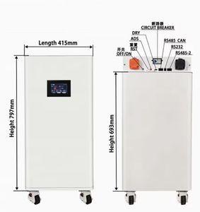 China LiFePO4 Battery Box Kit Vertical Stackable with Jk BMS Wheels - Easy Installation LiFePO4 Box for Energy Storage for sale