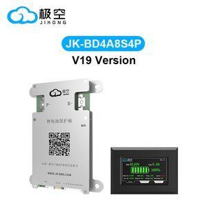 China Jk BMS V19 4s 5s 6s 7s 8s LiFePO4 BMS Bd4a8s4p 12V 24V with 0.4A Active BMS 40A 60A LiFePO4 Li-ion Lto Battery Smart BMS for sale
