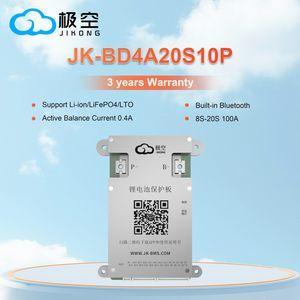 China Special Price Jkbms Active Balance 100A 150A 200A Capable Bd4a20s10p Ternary Iron Lithium 18velectric Vehicle Rental BMS for sale