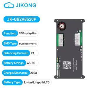 China Jkbms Smart Active Truck BMS 4s 6s 7s 8s 12V 24V 200A Active Balance 2A and Bluetooth APP Heat Display Li-ion Lto Battery Jkbms for sale