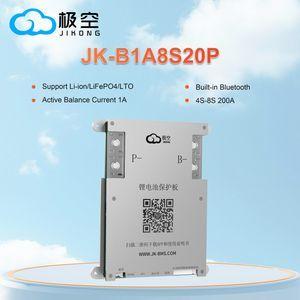 China BMS 3s 4s 6s 8s 200A Active Balance BMS Current 2A with Bt RS485 Heat Can for LiFePO4 Li-ion Lto Jkbms for sale