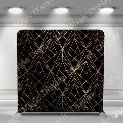 China 8x8ft Pillowcase Backdrop Dye Sublimation Print Tension Fabric Stand Portable Aluminum Frame for sale