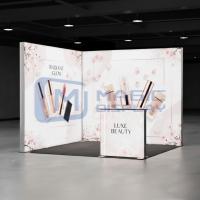 China LED Backlit SEG Light Box Exhibition Backdrop with Dye Sublimation Printing and Tool-Free Assembly for sale