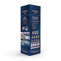China Portable 3x10ft Tension Fabric Trade Show Display Tower with Dye Sublimation Printing for sale