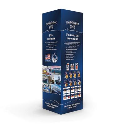 China Portable 3x10ft Tension Fabric Trade Show Display Tower with Dye Sublimation Printing for sale
