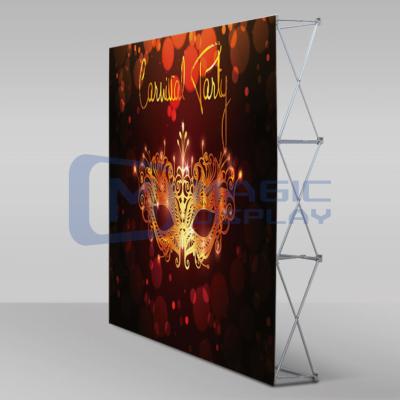 China 10x8ft Portable Pop Up Display Tension Fabric Trade Show Backdrop 29lbs for sale