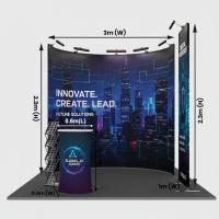 China 3x3m Trade Show Booth Modular 250g Stretch Fabric Display Booth for sale