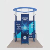 China Trade Show Booth Tension Fabric Structure Stretch Graphic Lightweight Frame Design for sale