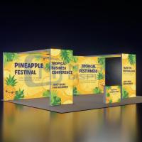 China SEG 10x20ft Trade Show Booth Lightweight Fabric Lightbox with Aluminum Frame for sale