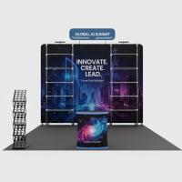 China Tension Fabric Trade Show Booth 3m x 2.4m Aluminum Frame Custom Display for sale
