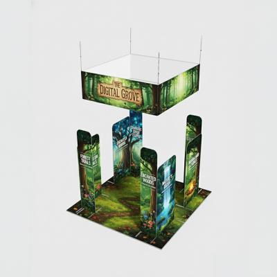China Modular Trade Show Booth Tension Fabric Display System For Expos for sale