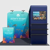China Clean Design Trade Show Booth Tension Fabric Display System for sale