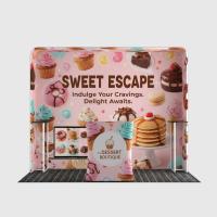 China 10x20 20x20 Mobile Trade Show Booth Modern Portable Exhibit Display 250gsm Fabric for sale