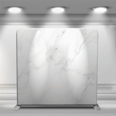 China White Marble Pillowcase Backdrop Foldable Pillow Case Backdrop Stand for sale