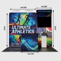 China Trade Show Booth Displays 10x10 Booth Backdrop 250g Polyester Fabric for sale
