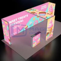 China 10x20ft SEG Light Box Aluminum Backlit Exhibition Booth Display Tool Free for sale